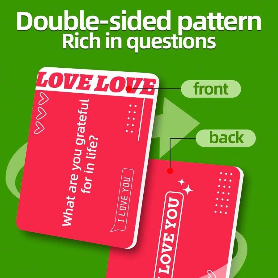 50 Couple Card Game Cards, Romantic Date Game Cards, Intimate ...