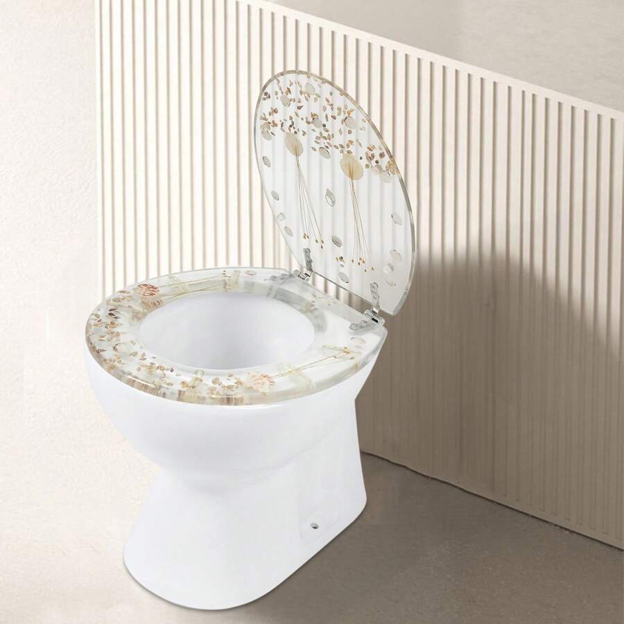 Transparent Resin Toilet Seat Decorative Toilet Seat With Cover ...
