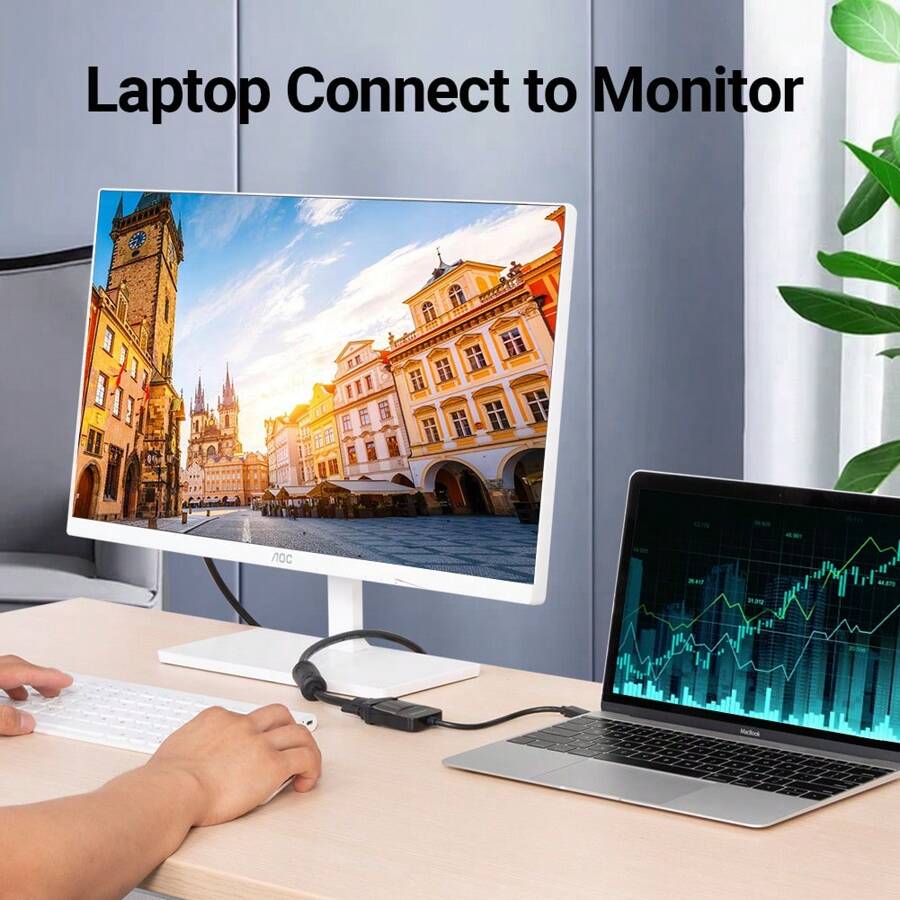 VENTION Type-C To VGA Adapter USB C Male To VGA Female Converter ...