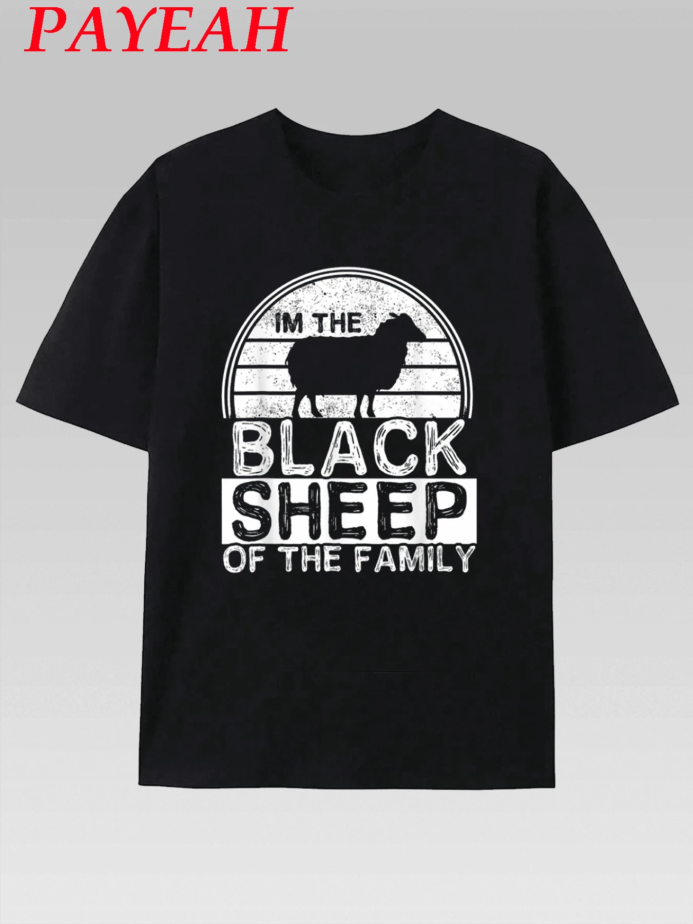 PAYEAH The Black Sheep Of The Family Ls Here T-Shirt (Single Piece)100% ...