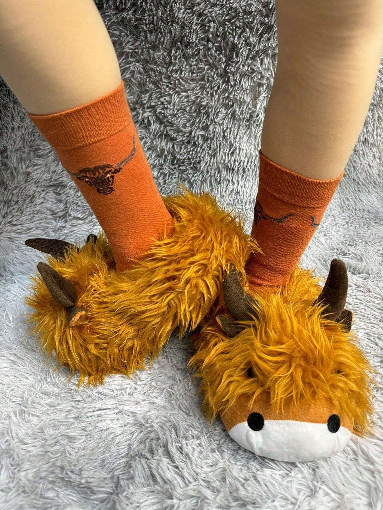 Highland Cow Slippers, Highland Cow Slippers For Woman, Scottish ...