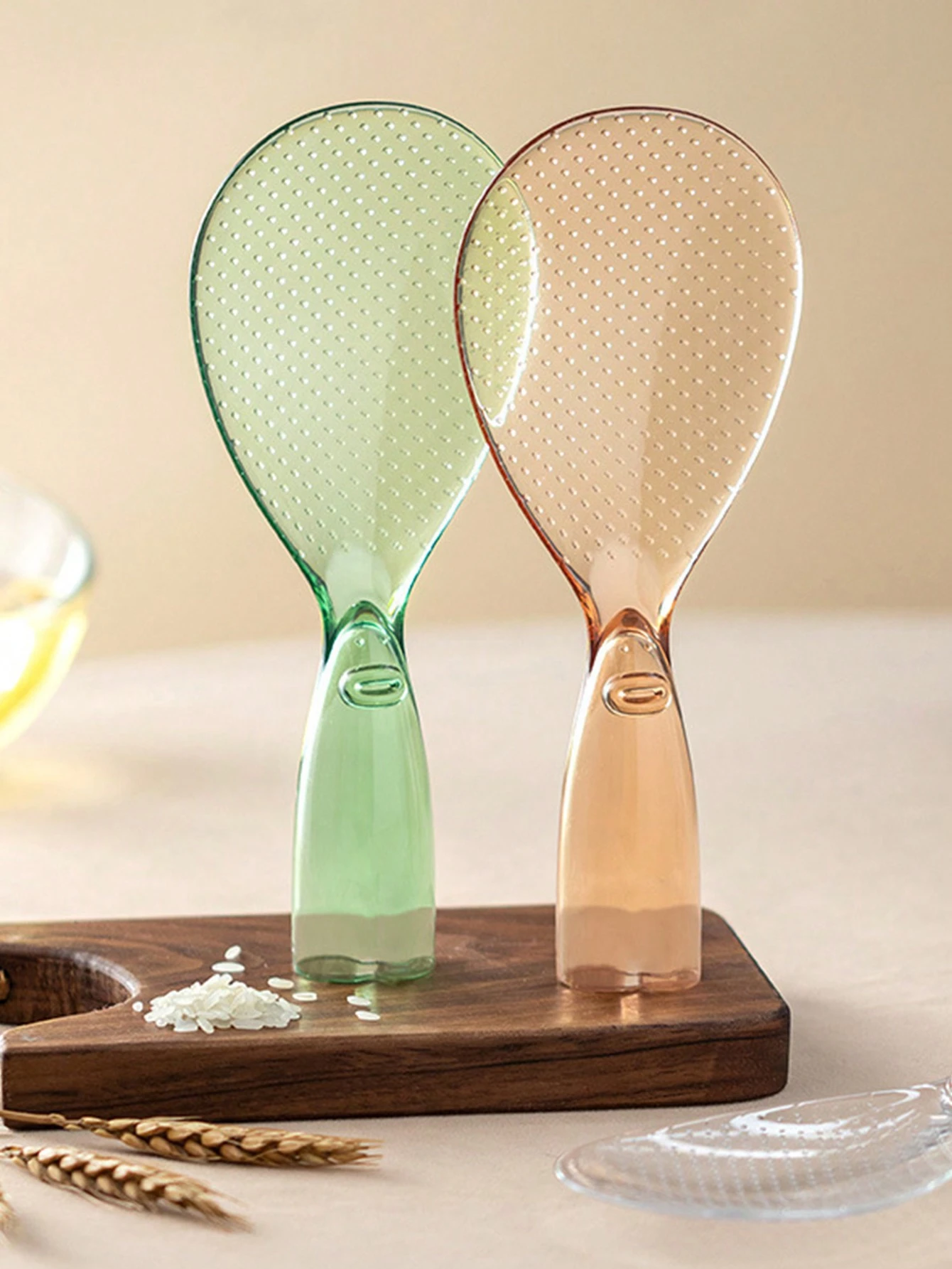 Non-Stick Rice Spoon, Transparent And Thicker, Heat Resistant For Home ...