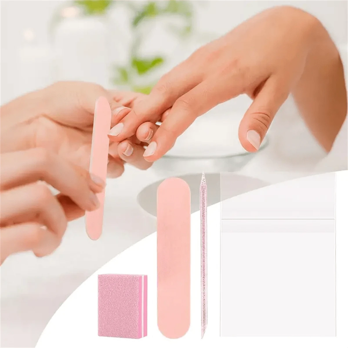 1/10/20 Peças Kit de Manicure Descartável: Mini Lixas de Unha ...
