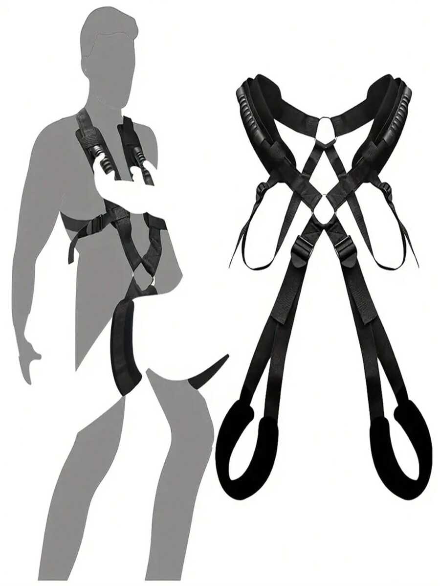Soft Padded Adult BDSM Bondage Harness With Adjustable Straps For ...