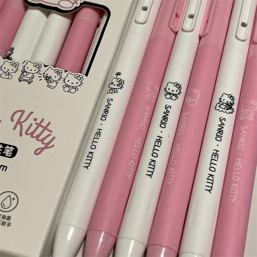 Sanrio 6PCS Sanrio Hello KT And Lovely Gel Pens - Quick-Dry 0.5mm Fine ...