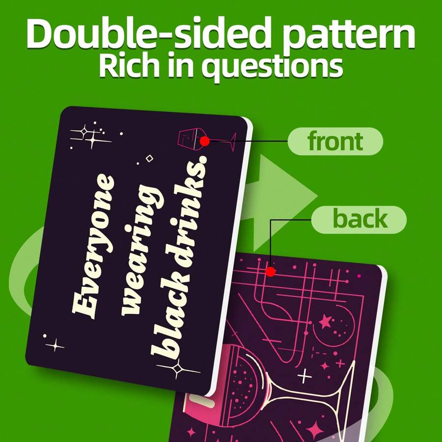 50 Adult Table Game Cards, Board Game Cards, Multiplayer Gathering And Group Building Warm-Up ...