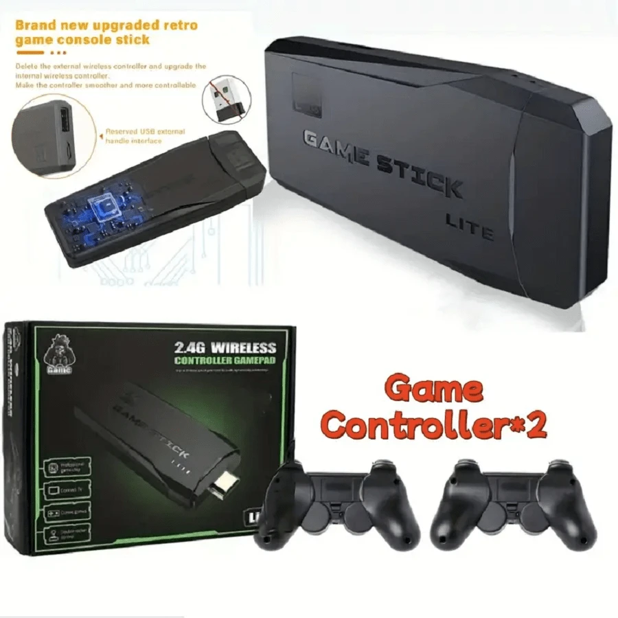 M8 Retro Game Stick 64GB Plug & Play Video Game, Game Stick With TV ...