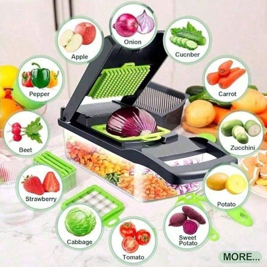 Ultimate Vegetable Cutter Vegetable Slicer Potato Chopper Carrot Basket ...