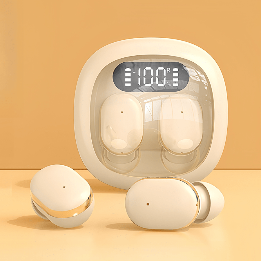 Miniature TWS Wireless Earbuds With Battery Display & Charging Case ...