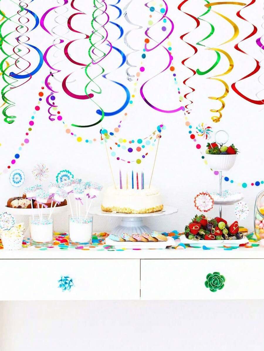 Vortex Hanging Decorations, PVC Spiral Coil Streamers Decor For ...