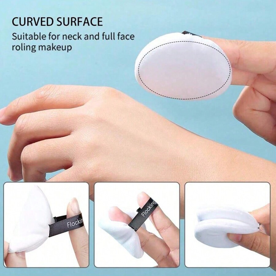 2pcs/Bag Powder Puff, Soft, Reusable Powder Puff For Applying Loose Or ...