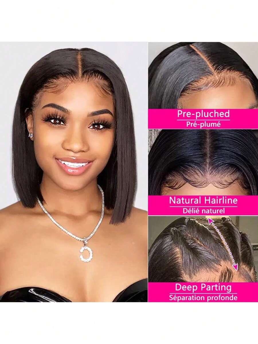 16 Inch Discount 13X4 Bob Wig Lace Front Wigs Pre Plucked With Baby ...