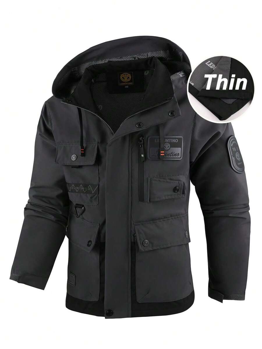 LEDUNTINO [Spring/Summer] Men's Fashion Zip-Up Casual Outdoor Jacket ...