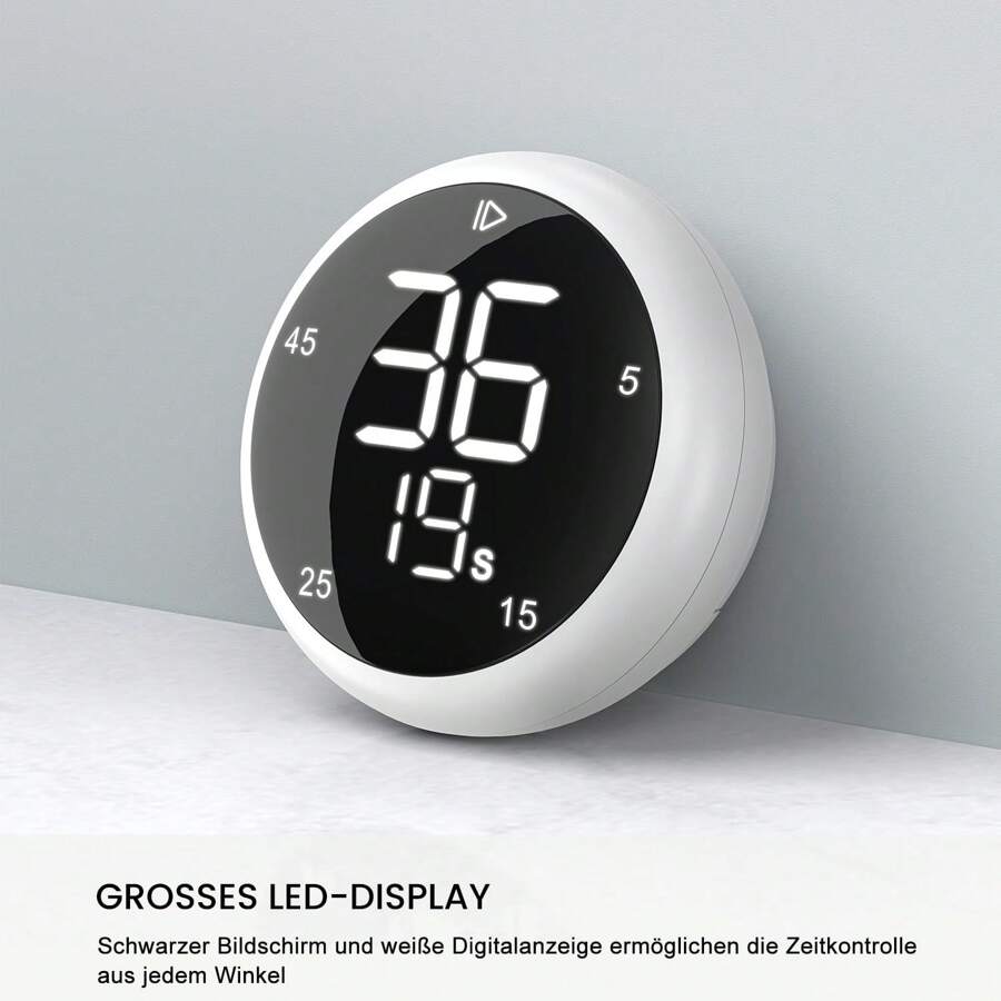 Digital Kitchen Timers Visual Timers Large Led Display Magnetic Countdown Countup Timer For