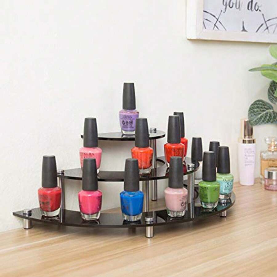 Acrylic Display Risers, 3 Tier Half Moon Cupcake Stand, Graduation ...