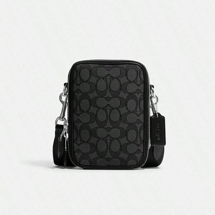 Coach Sac à bandoulière et porté travers en tissu et veau de la ...