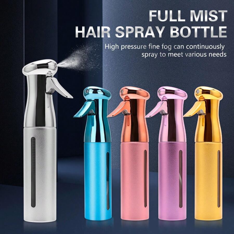 10 Oz Salon Style Hair Spray Misting Bottle - Fine Mist Continuous Spray Bottle For Shiny ...