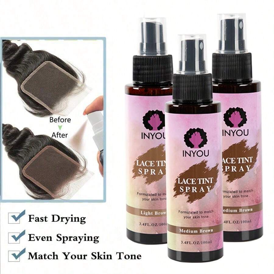 16Pcs/Set Lace Wig Glue Kit Lace Tint Melting Hair Mousse,Lace Tint ...