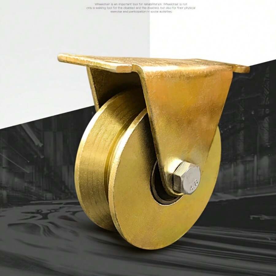 2pcs Metal V Groove Pulley With Dual Bearings, Self-Locking Screws ...