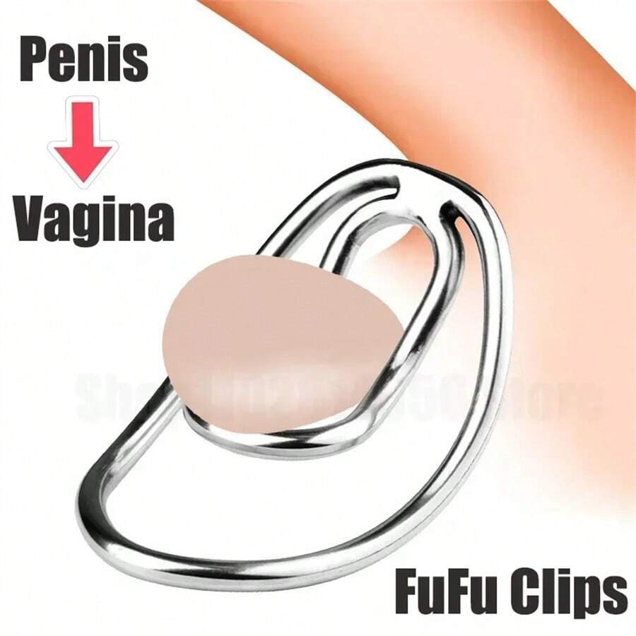 Metal Dick Prepuce Clips Penis Training Device Cock Cage Scrotum Restraints Fufu Clips Penis