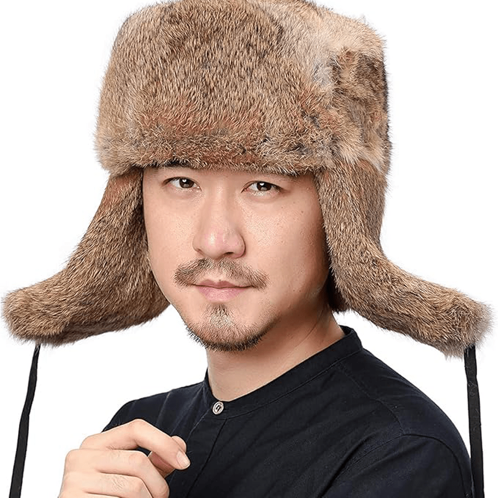 Women White Women Winter Trapper Aviator Trooper Earflap Russian Hat ...