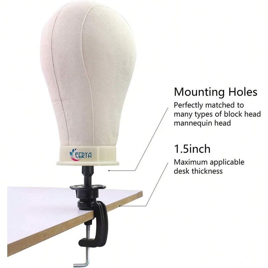 AliLeader Wig Mannequin Head Stand Cosmetology Manikin Head Standard ...