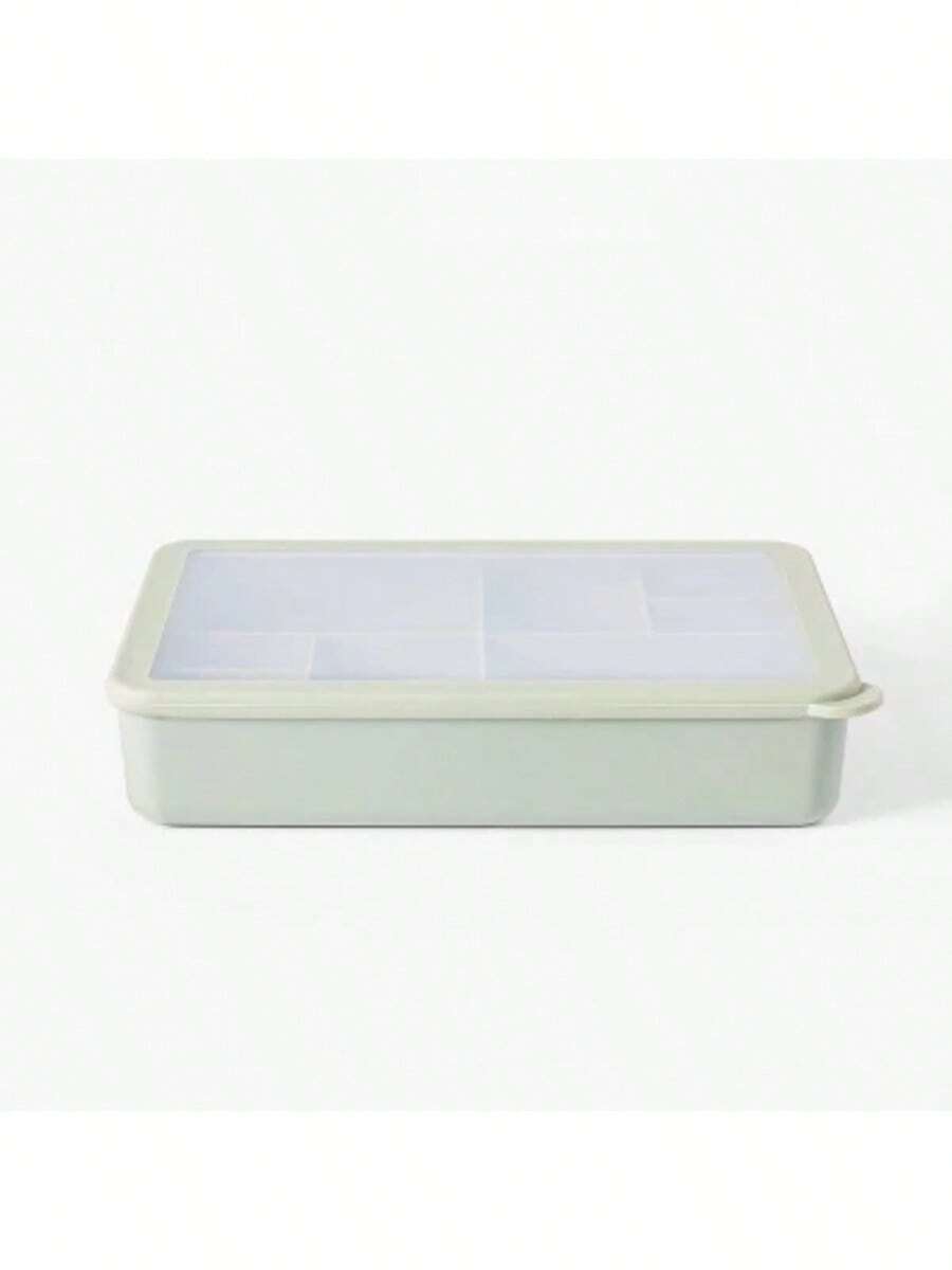 8 Compartment Large Plastic Snack Bento Box Sage Green | SHEIN USA