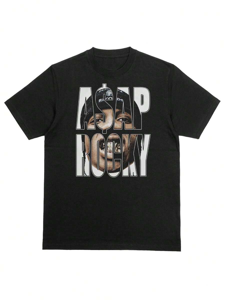 Rapper Hip-Hop Style Poster Pure Cotton 220 Grams Unisex Short-Sleeved ...