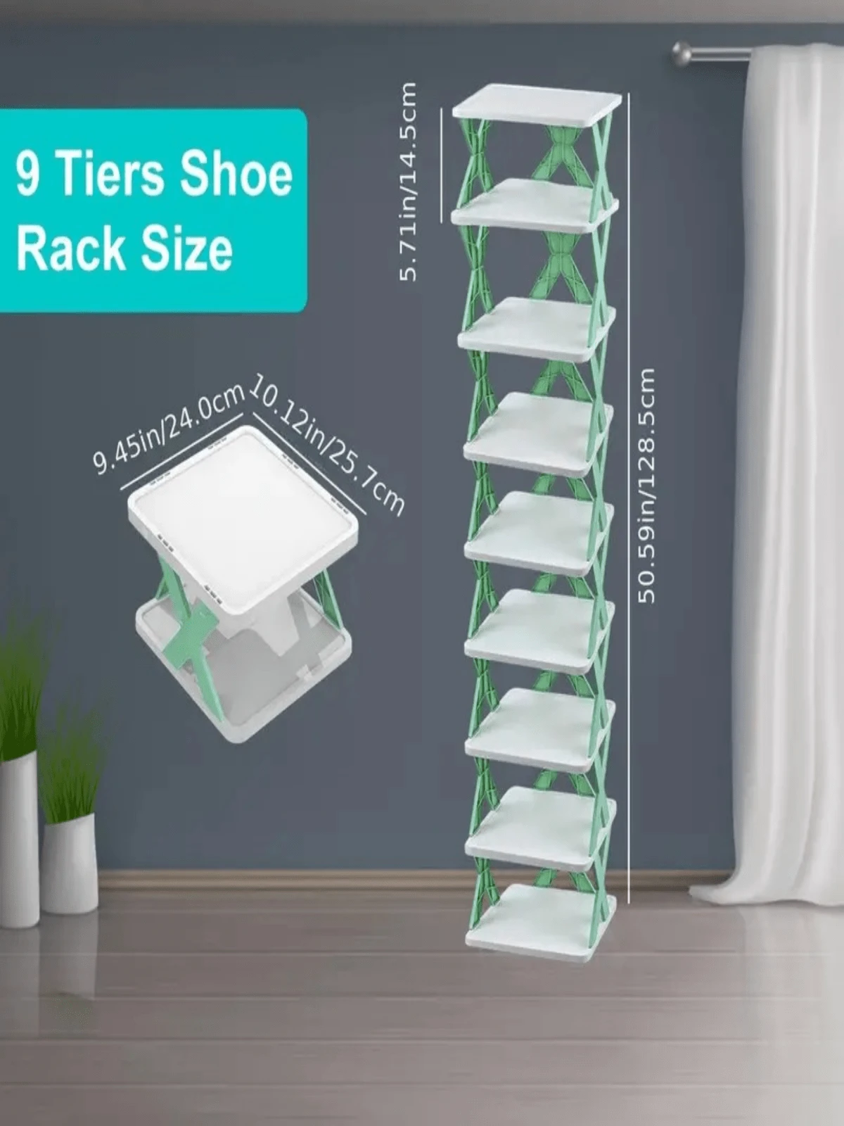 9-Layer Foldable Shoe Rack | SHEIN USA