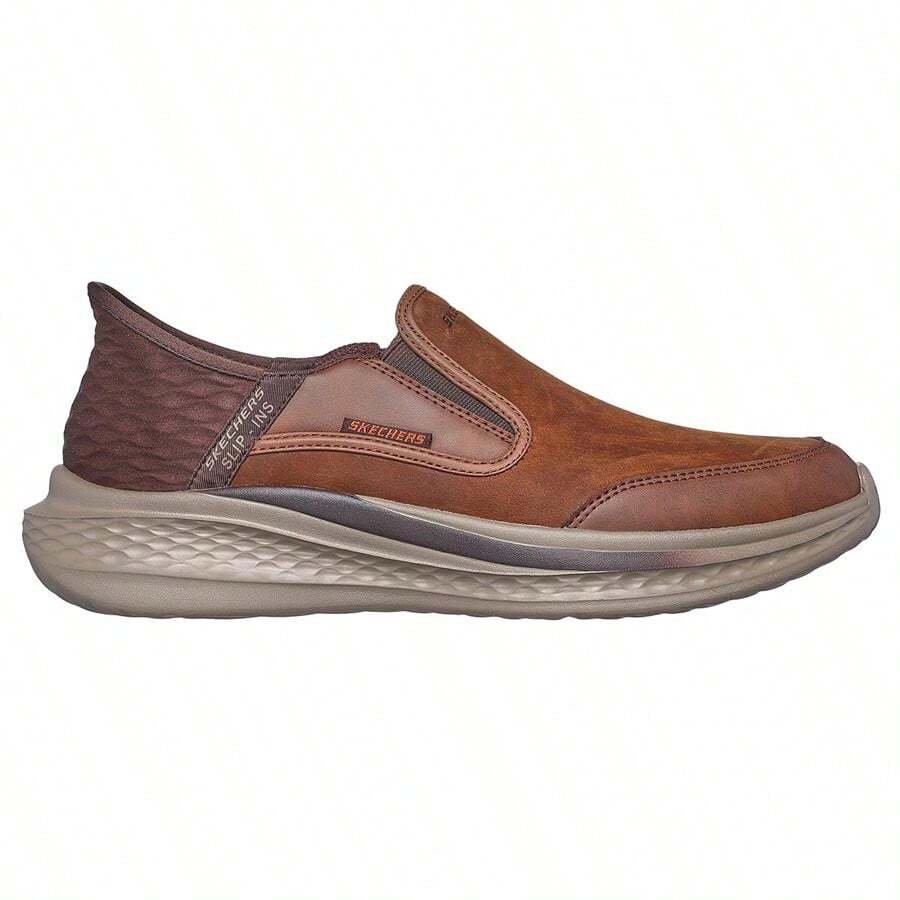 Skechers SLIP-INS SLADE Hands-Free Slip-Ons Leather Shoes Shoes ...