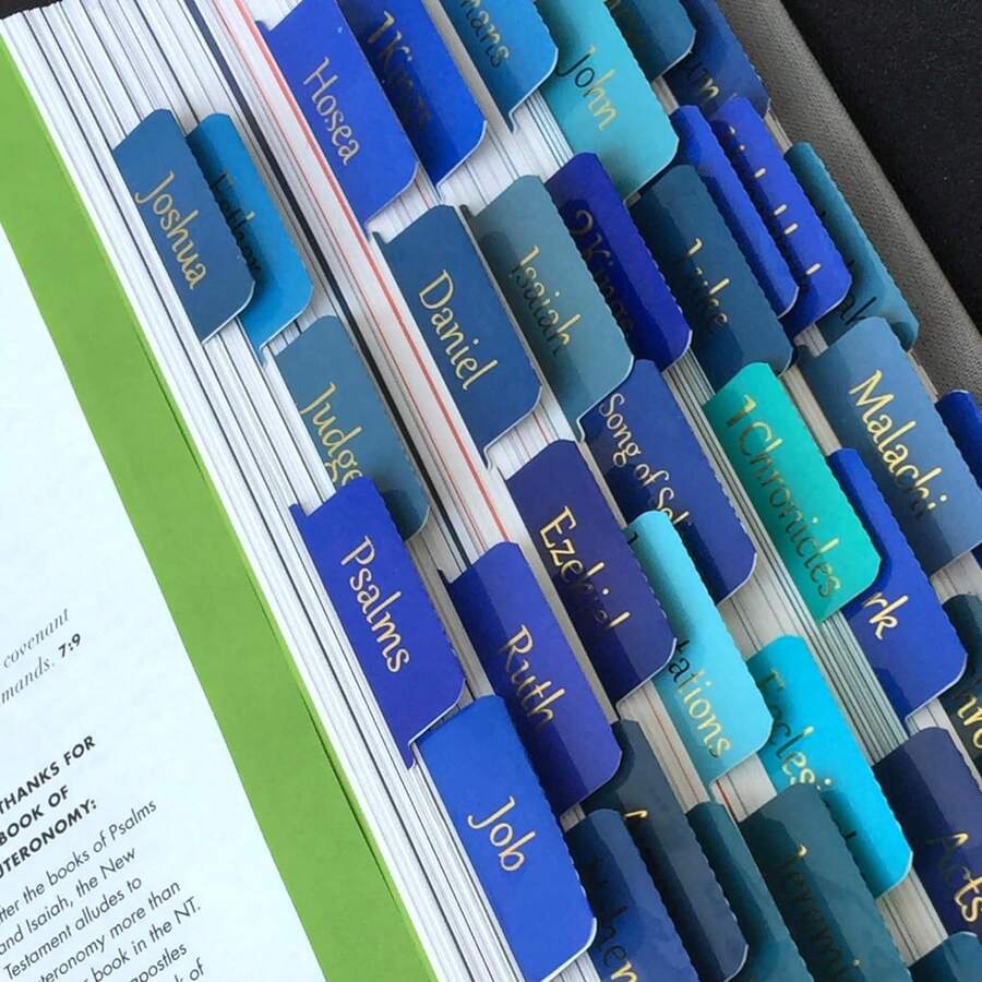 Onglets de Bible, Grands onglets de Bible laminés pour femmes, Onglets ...