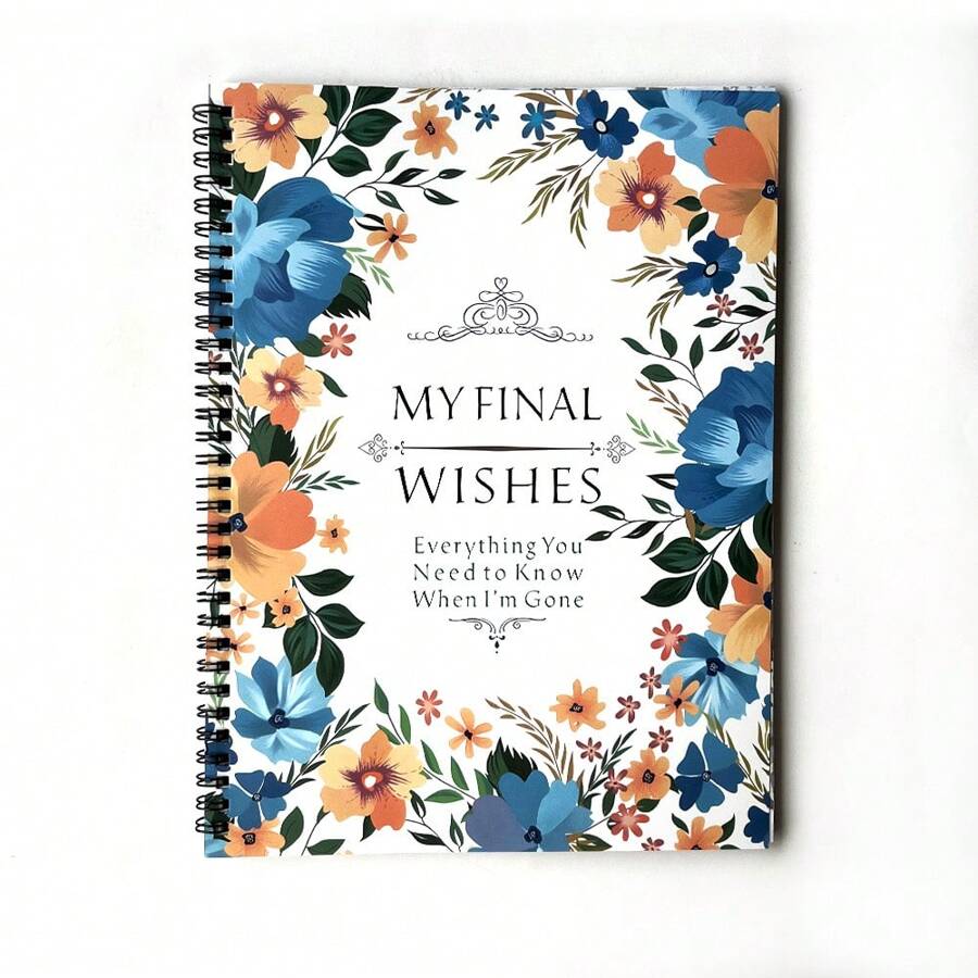1pc The End Of Life Planner: My Final Wishes Checklist & Organizer - A ...