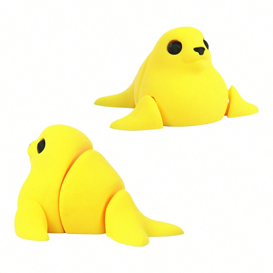 3D Printed Seal, Eyes And Nose Separately Installed, Eyes Can Rotate ... 3D Printed Seal, Eyes And Nose Separately Installed, Eyes Can Rotate ...