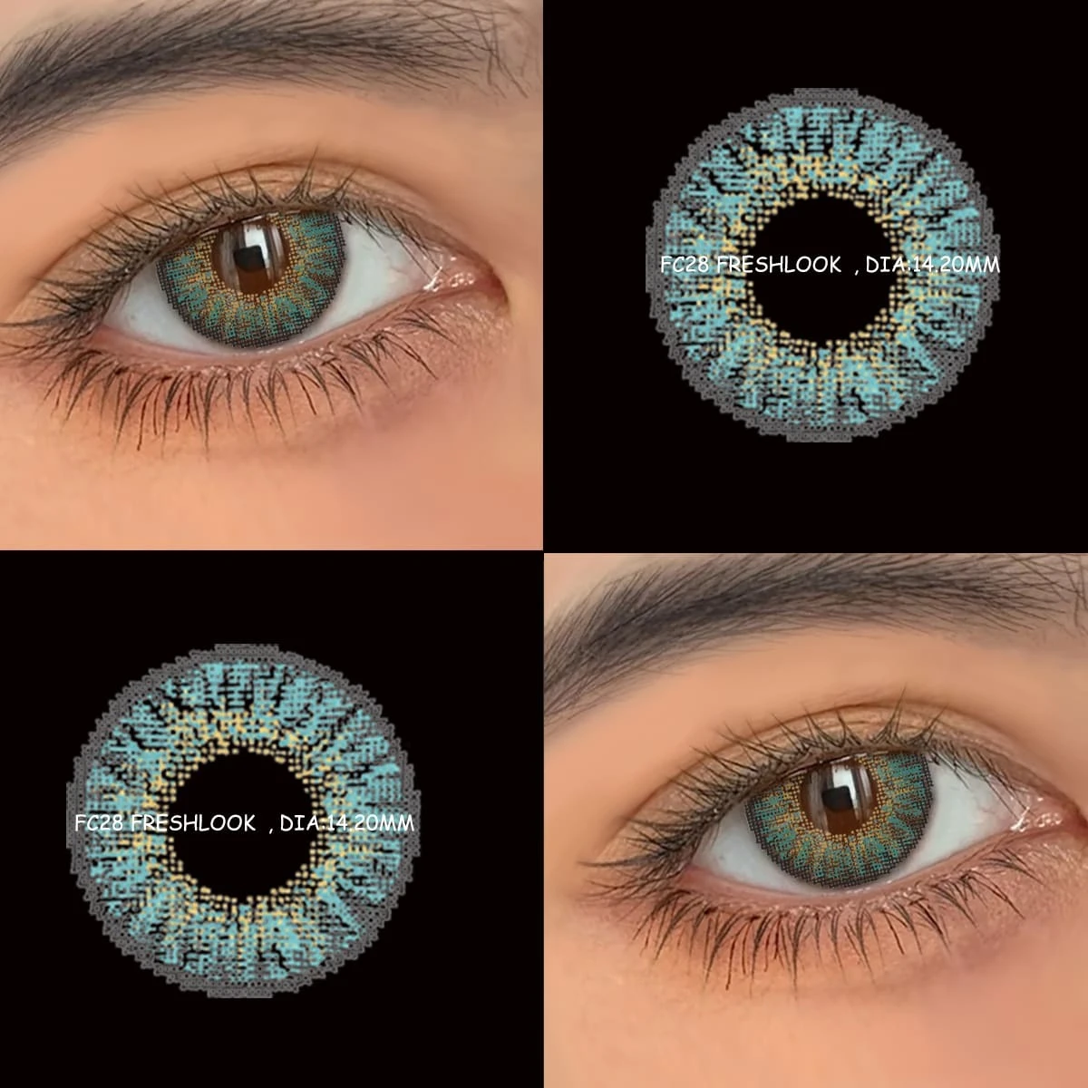 Lalens Lenti a contatto colorate usa e getta semestrali Fresh Look ...