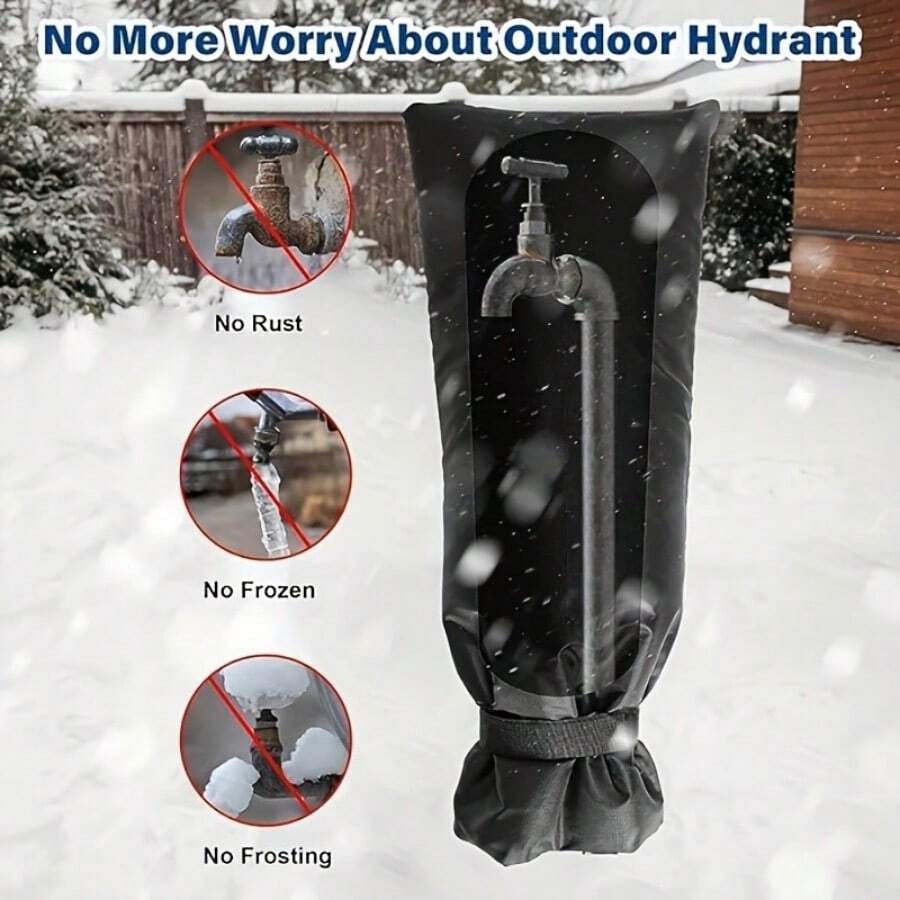 Outdoor Faucet Protector Cover, Winter Use Water Tap Freeze Protection ...