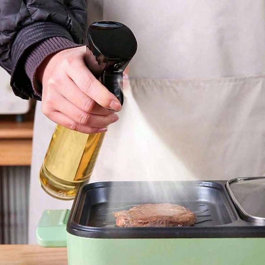 1pc 300ml Pressurized Oil Sprayer Bottle, Kitchen Oil Spray Bottle For ...