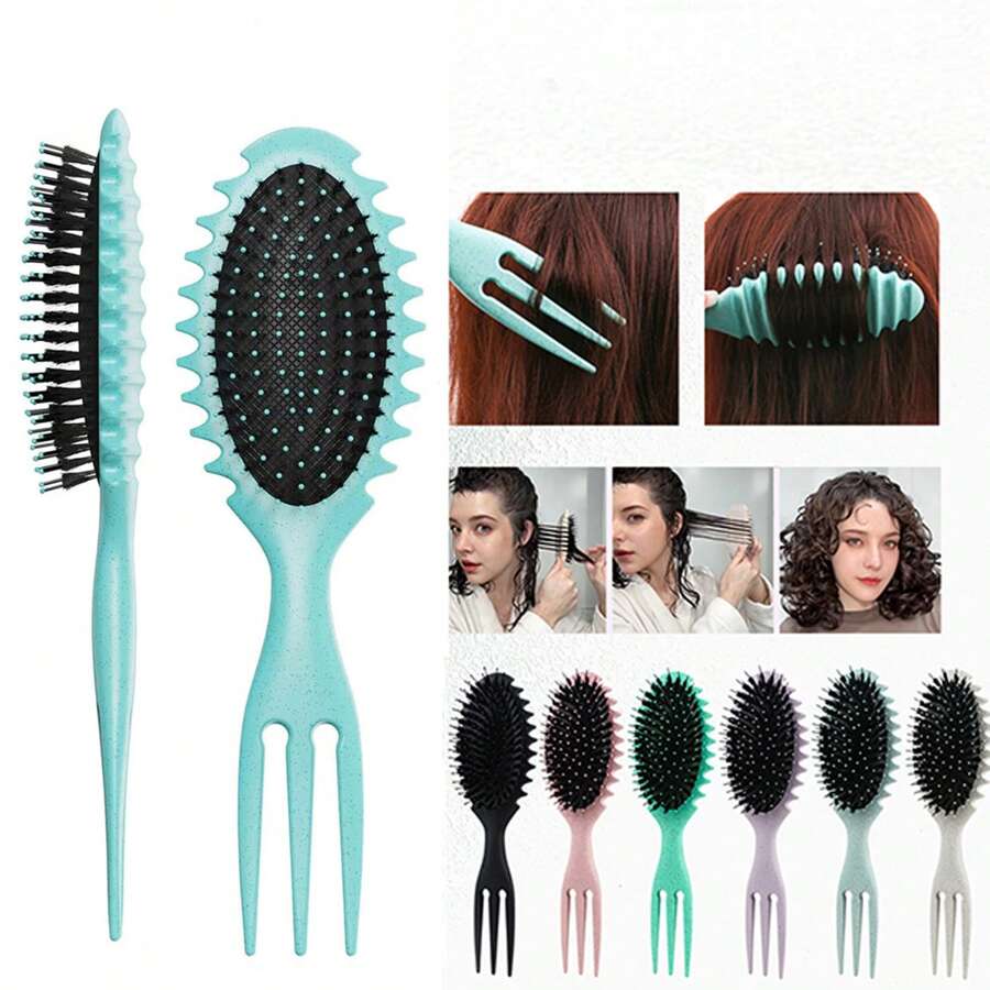 Cepillo de pelo, cepillo con púas para definir y dar forma a los rizos ...