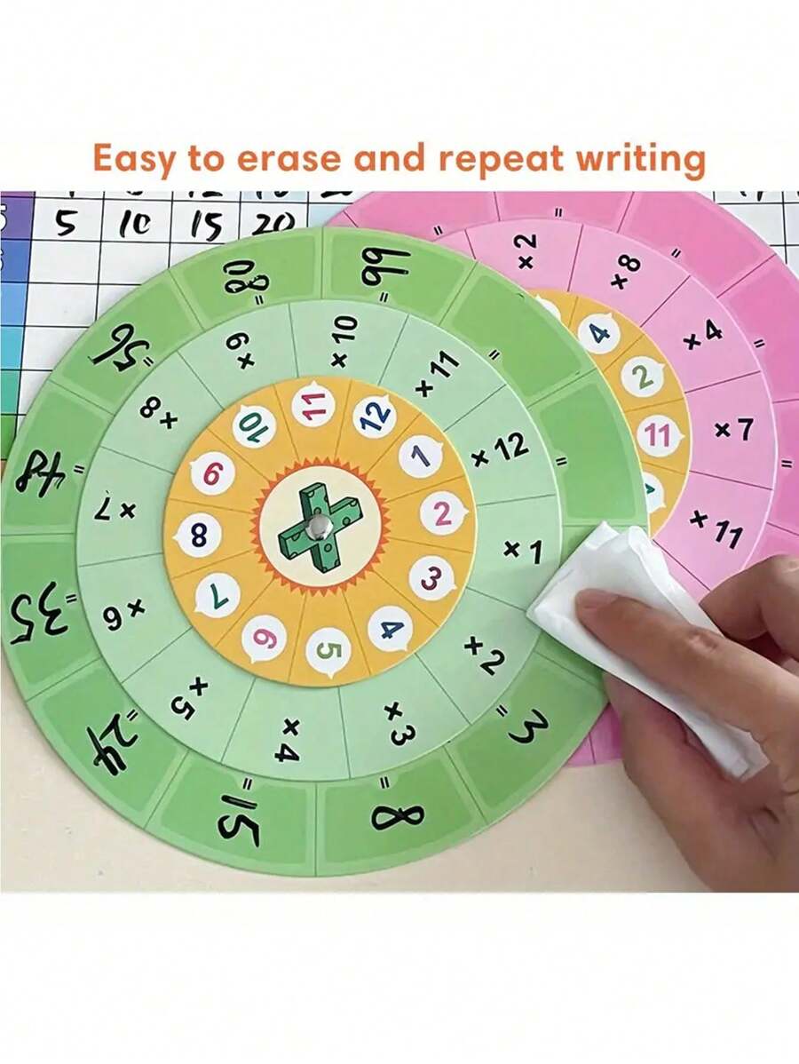 Interactive Multiplication Spin Game - Up To 12x Multiplication Table ...