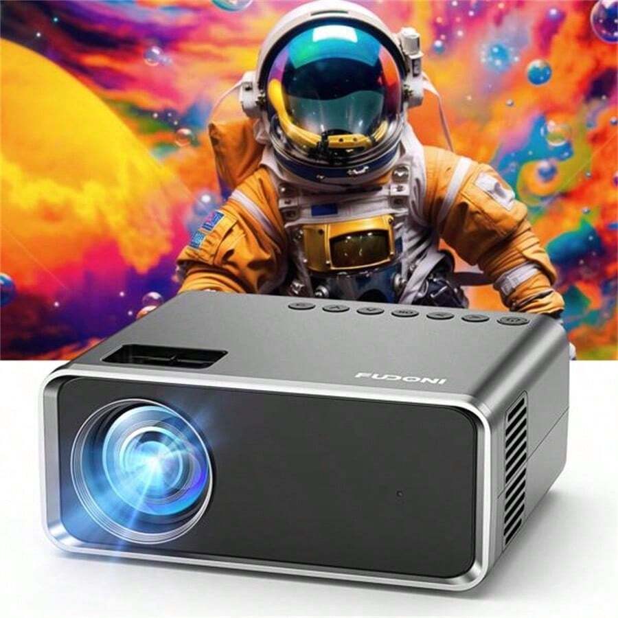 Home Projector 1080P WIFI Bluetooth Mobile Phone Projection HD Small ...