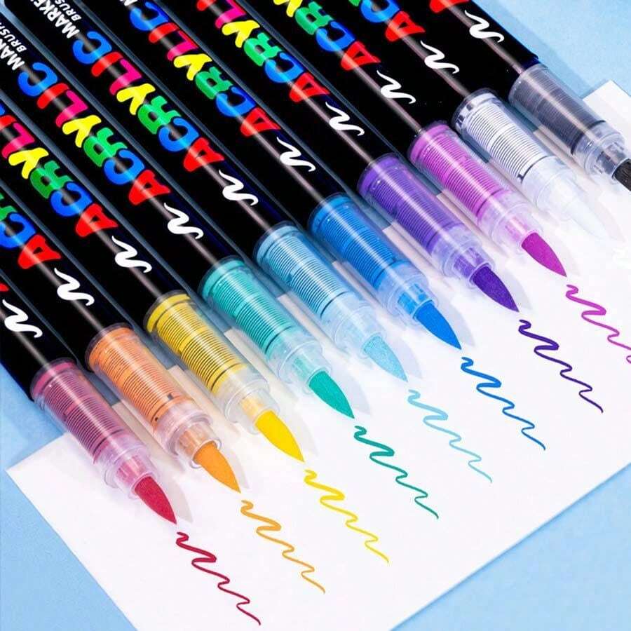 Guanna 8101 Liquid Acrylic Art Marker Pen Color Drawing Water-Based ...