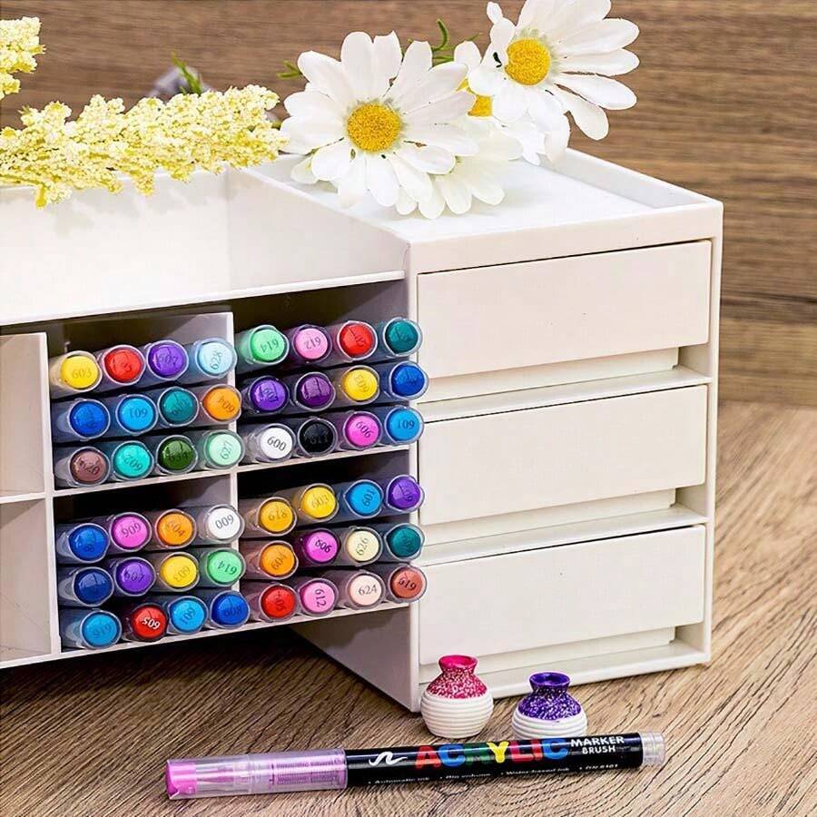 Guanna 8101 Liquid Acrylic Art Marker Pen Color Drawing Water-Based ...