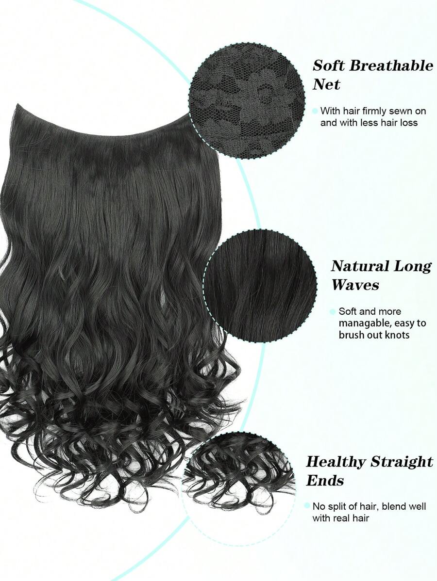 nimoki Clip In Hair Extensions 22 Inch Long Wavy U-Shaped Hair ...