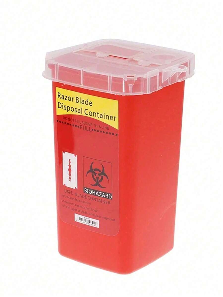 Barber Shop Accessories Feather Razor Blade Disposal Case Trash Can ...