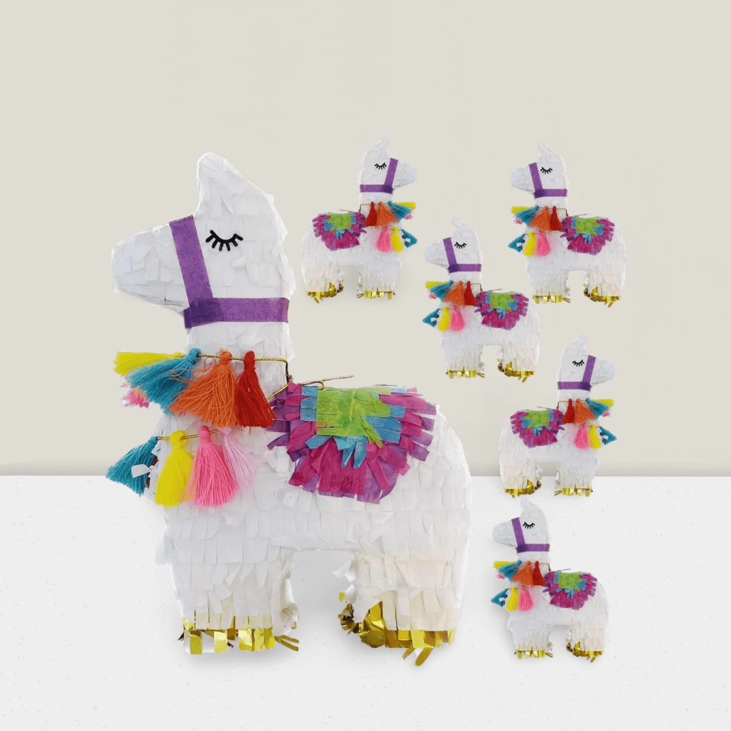6-Pack Mini Llama Pinatas For Birthday Parties, Fiesta, And Cinco De ...