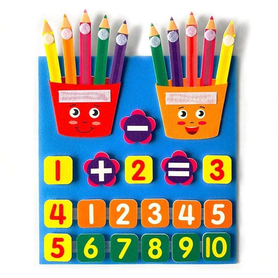 Learning Numbers Felt Board For Toddlers,Counters For Kids Preschool ...