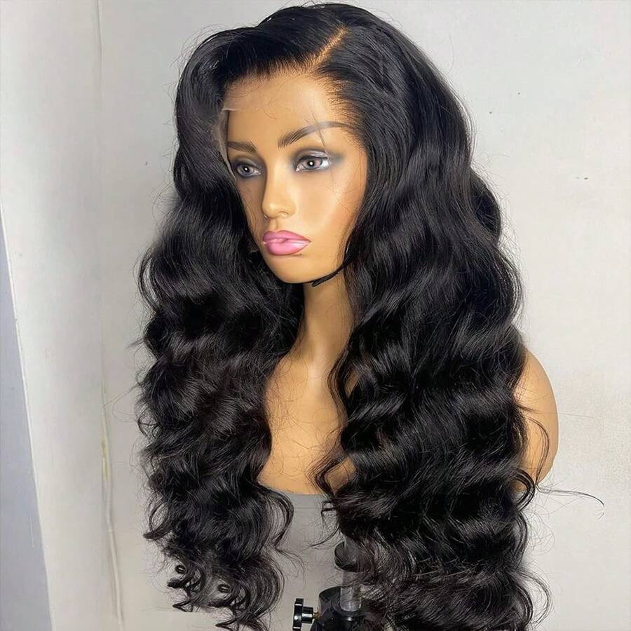 PAZAT Lace Frontal Wig 13x4 Full Frontal Body Wave Human Hair Wigs 180% ...