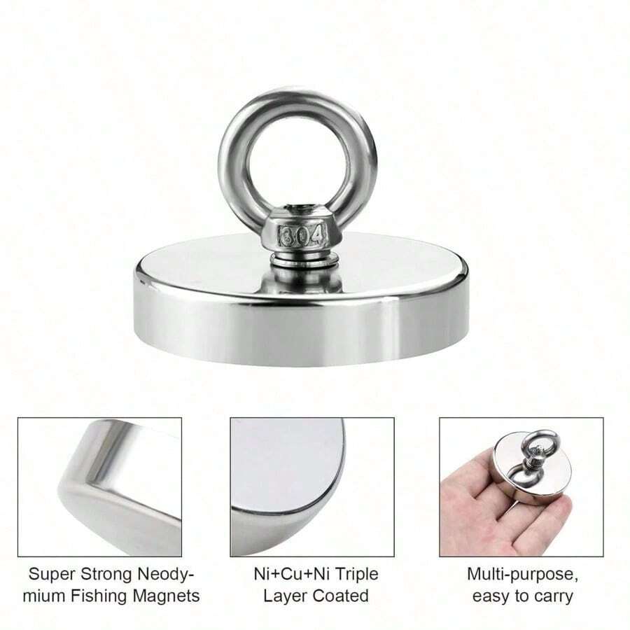 Fishing Magnets, Strong Magnets, Heavy-Duty Rare Earth Magnets, Large ...