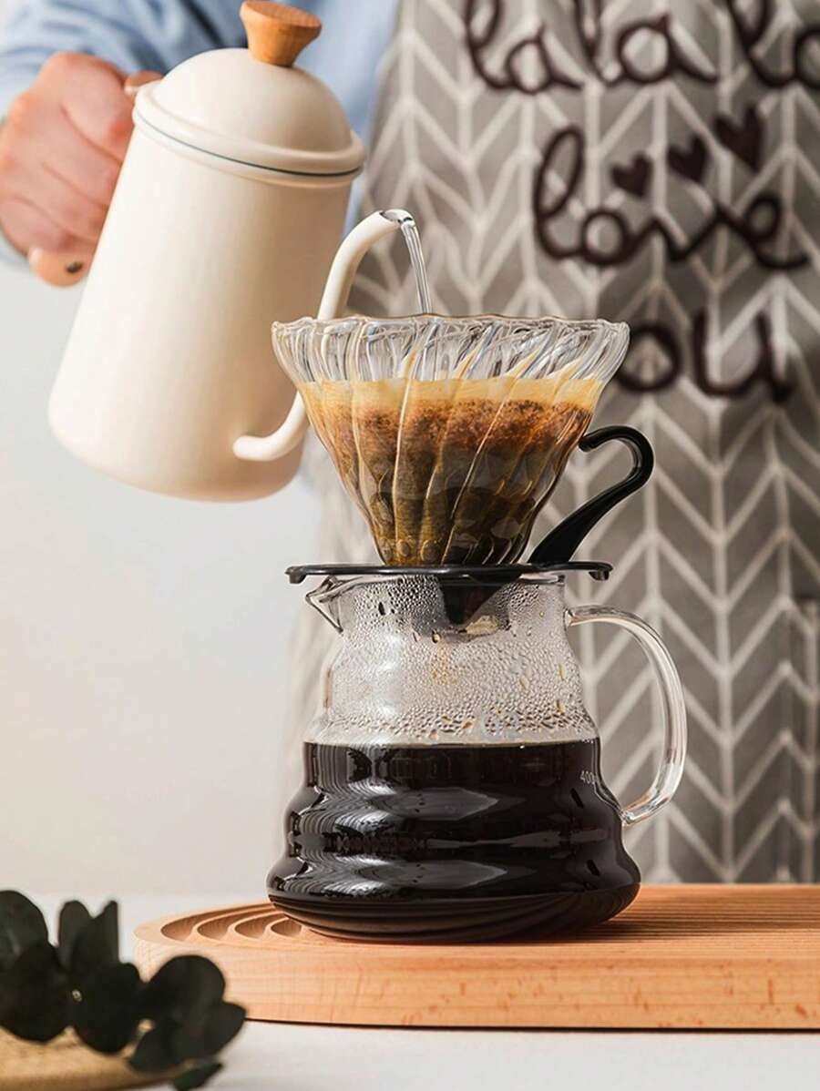 1 Set Premium Practical Glass Pour Over Coffee Maker And Filter Cup ...