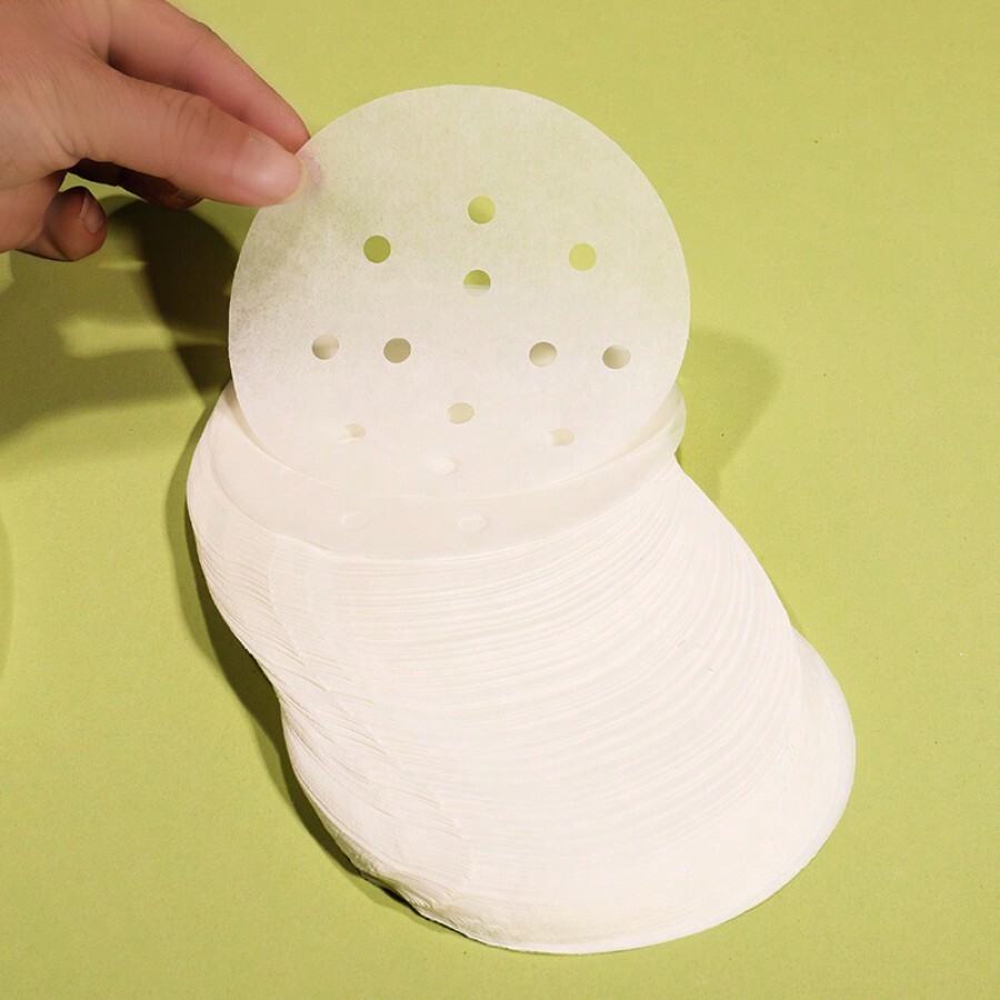 50pcs Per Piece Baked Silicone Paper Steamed Buns Mantou Paper Non ...