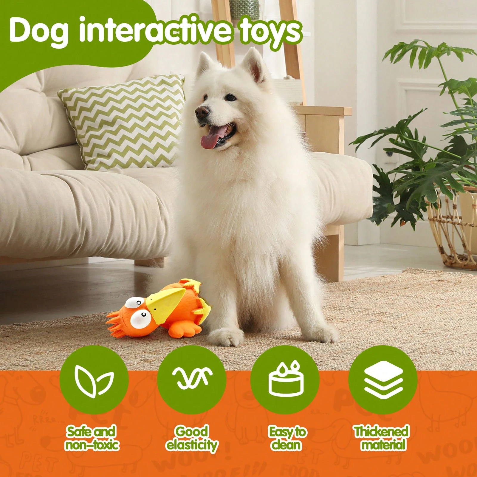A Pet Chew Squeaking Toy Designed By A Woodpecker, An Interactive Toy ...